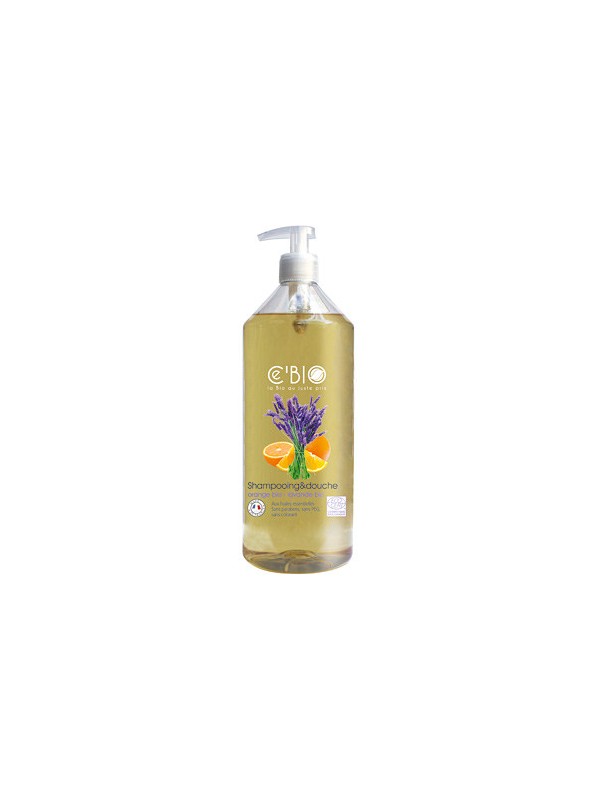 Shampooing douche Orange Lavande 1L CÉ’BIO