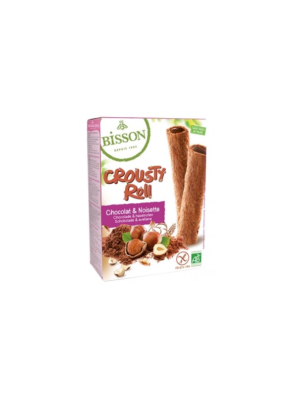 Crousty Roll Biscuits fourrés Cacao et Noisette 125g Bisson ...